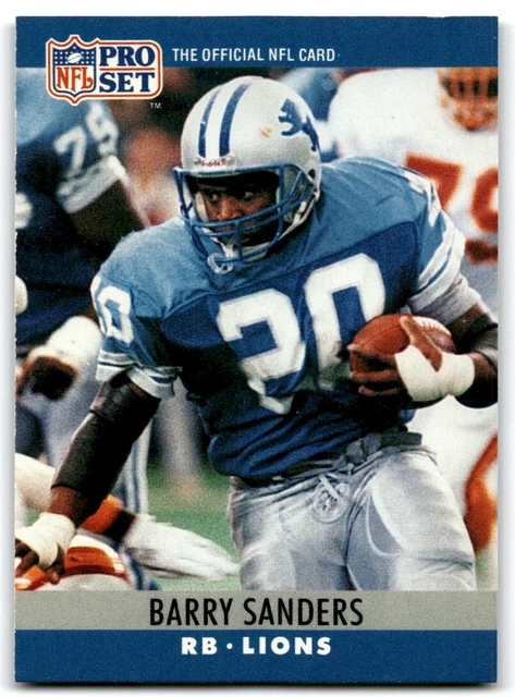 BARRY SANDERS 1990 NFL Pro Set Football #102 Detroit Lions EUR 1,10 ...