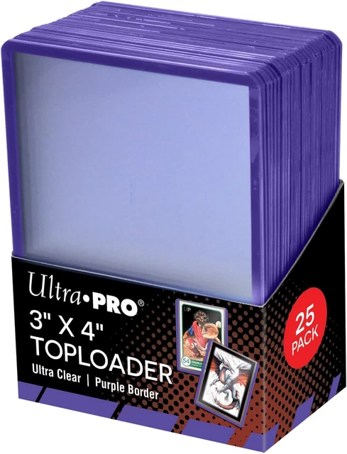 Ultra Pro Card Sleeves Ultra Pro 3"x4" Thick 55pt Toploaders – 4 Packs ...