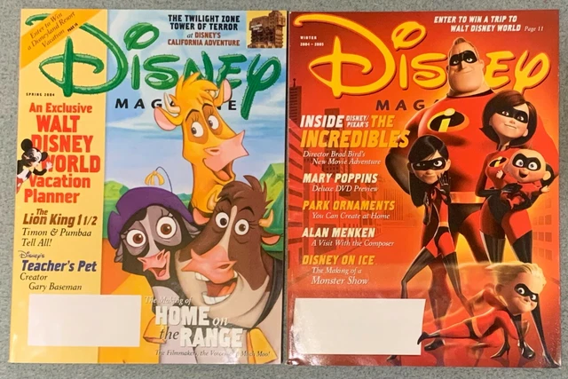DISNEY MAGAZINE 2004 Spring & Winter (Set of 2) Mickey Mouse *Rare* £7. ...