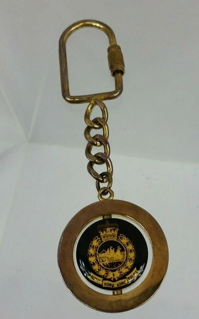 ROYAL HONG KONG Police Force emblem spinner Key Chain China vtg $15.99 ...