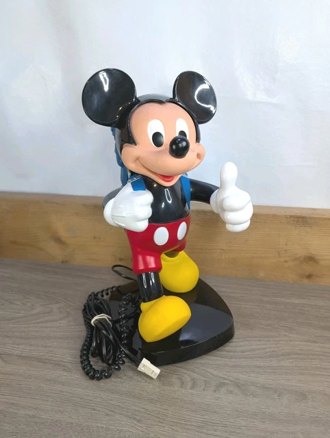 1986 RETRO DISNEY Mickey Mouse Backpack Landline Push Button Home ...