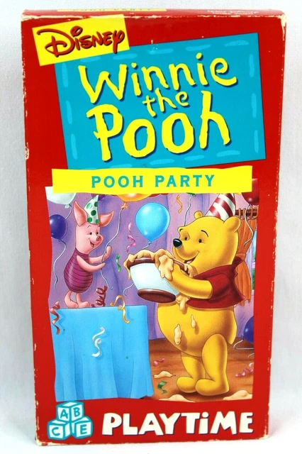 DISNEY WINNIE THE Pooh Playtime Pooh Party VHS Video in Box Piglet ...
