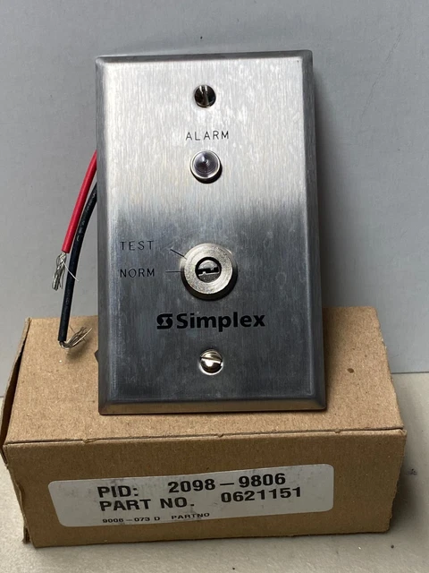SIMPLEX REMOTE FIRE Alarm Indicator Test Station Model 2098-9806 Pt No ...