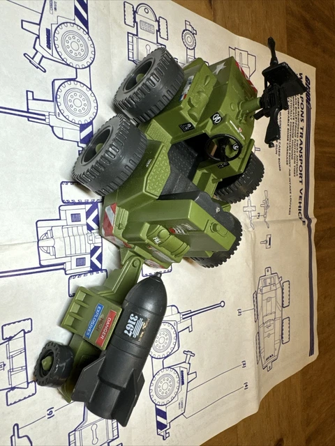 G.I. JOE 1985 Weapons Transport Vehicle With Blueprints/Instructions ...