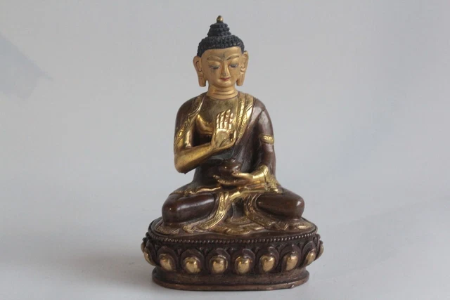 STATUETTE BOUDDHA SHAKYAMUNI cuivre doré Tibet XIXe siècle (61856) EUR 1.400,00 - PicClick FR