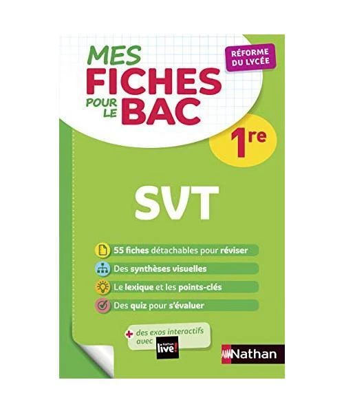 MES FICHES ABC pour le BAC Sciences et Vie de la Terre 1re, Camara ...