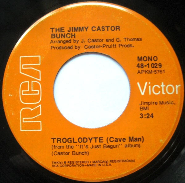 THE JIMMY CASTOR Bunch - Troglodyte (Cave Man) / I Promise To Remember ...