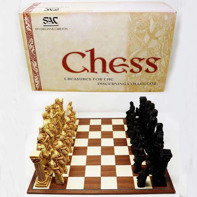 STUDIO ANNE CARLTON Sac Gods Of Mythology Hand Made Chess Set Boxed £31 ...