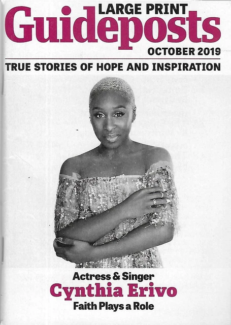 GUIDEPOSTS LARGE PRINT Magazine Cynthia Erivo True Stories of Hope ...