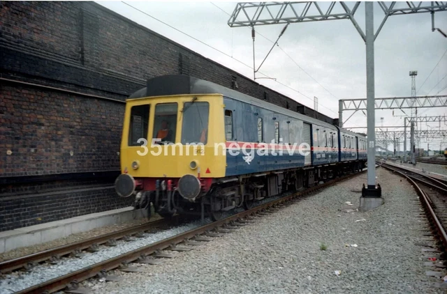 BRITISH RAIL DMU DIESEL MULTIPLE UNIT 127912 DONCASTER 35mm NEGATIVE ...
