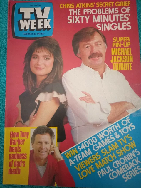 TV WEEK MAGAZINE 1984 Chris Atkins~Mariel Hemingway~A-Team~Michael ...