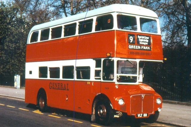 BUS COLOUR SLIDE Of Vlt89 A London Transport General Aec Routemaster ...