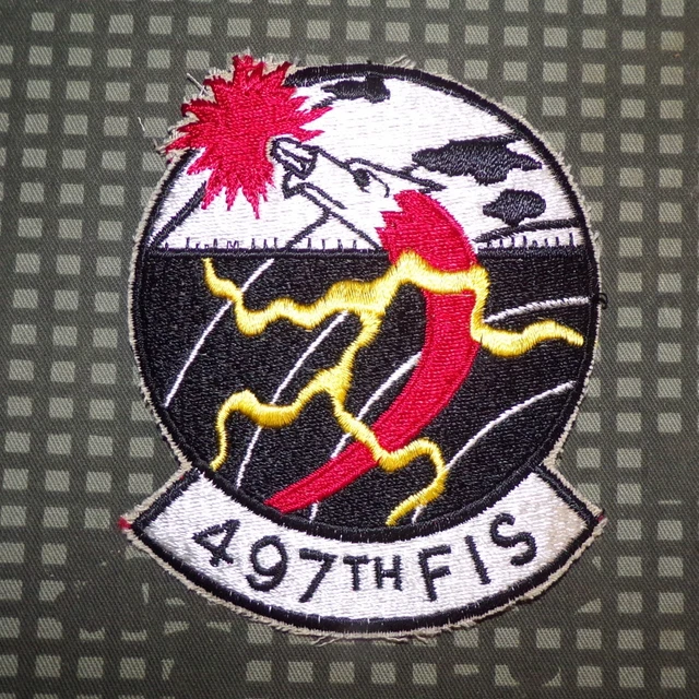 VINTAGE ORIGINAL 1970S USAF 497th Fighter Interceptor Squadron FIS ...