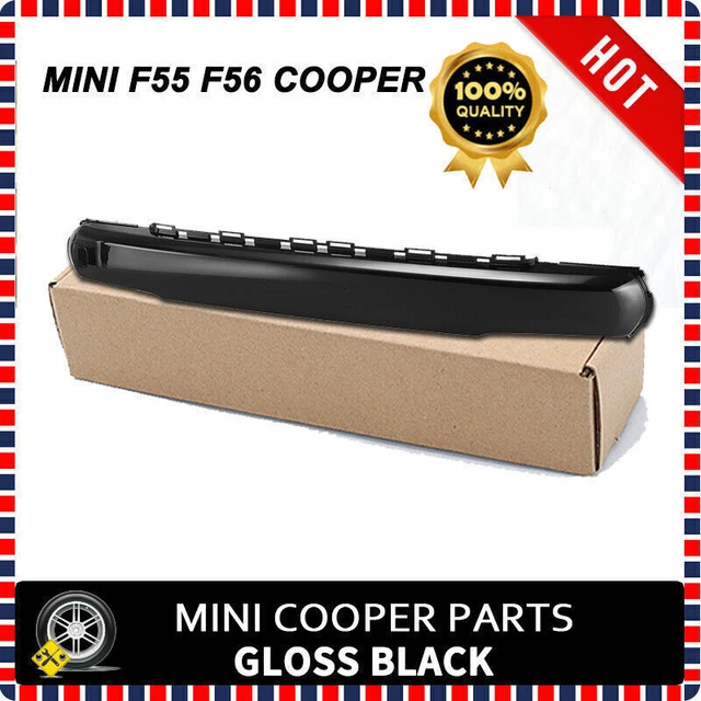 FOR MINI F55 F56 Cooper JCW Front Bumper Number Plate Cover Glossy ...