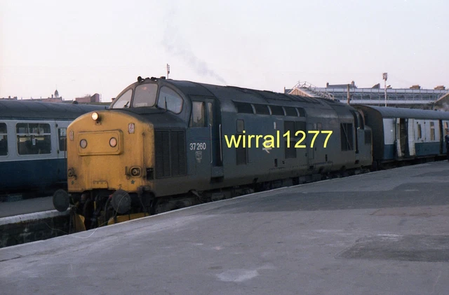 ORIGINAL RAILWAY PHOTOGRAPHIC negative Class 37 37260 at Inverness £3. ...