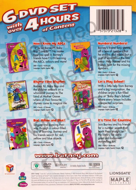 BARNEY - LEARNING Pack (Boxset) (Maple) (Dvd) $32.99 - PicClick CA