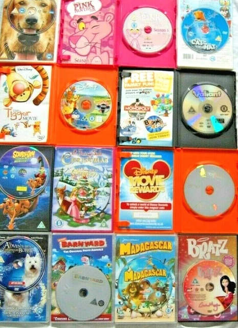 DISNEY DVD X12 ANIMATION DOGS SCOOBY DOO PINK PANTHER CAT N HAT ...