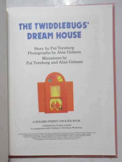 SESAME STREET THE Twiddlebugs Dream House By Pat Tornberg Hb Book 1993 ...