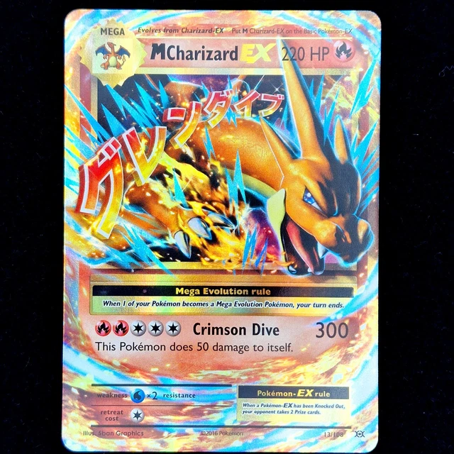 MEGA GLURAK EX Evolution 13/108 XY Charizard Englisch NM - Pokemon Karten EUR 34,99 - PicClick DE