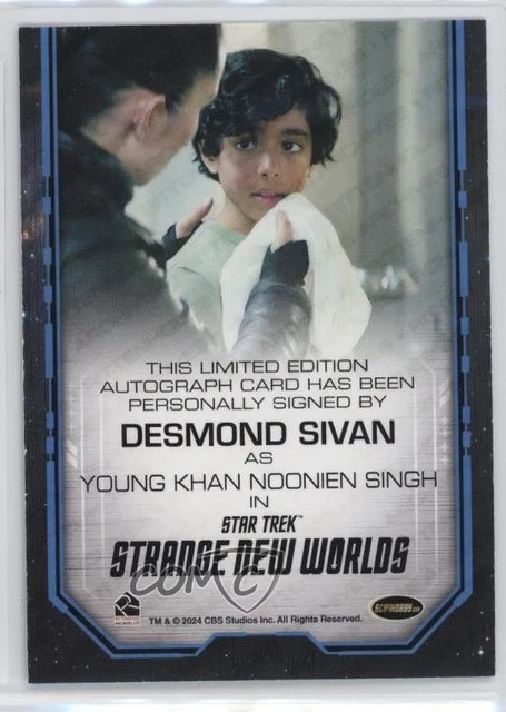 2025 STAR TREK Strange New Worlds Season 2 Bordered Desmond Sivan as ...