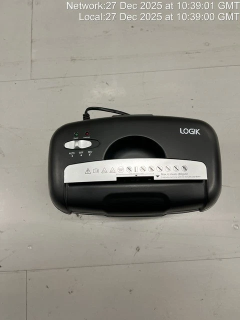 LOGIK MULTI PURPOSE paper Shredder, shreds paper and CD's, auto reverse ...
