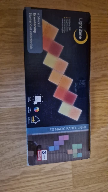 LIGHTZONE LED MAGIC Panel Light Erweiterung mit Touch Sensor 6 Stück ...