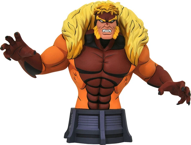 X-MEN SABRETOOTH MARVEL Animated Bust Diamond Select Toys EUR 131,27 ...