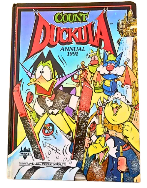 EXTRAORDINARY RARE COUNT Duckula 1991 Annual. Cosgrove Hall Productions ...