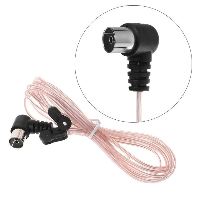 FM STEREO RADIO Antenna 75 Ohm Female Connector Indoor Adapter For for ...