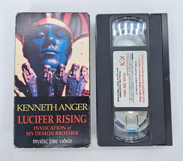 VINTAGE LUCIFER RISING Kenneth Anger VHS Tape in Case Mystic Fire Video ...