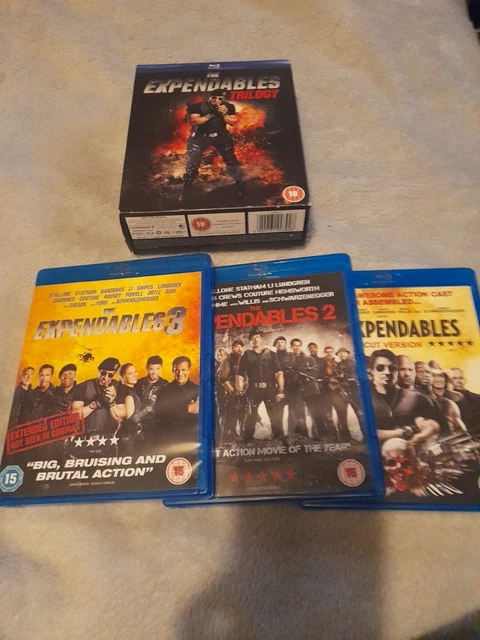 THE EXPENDABLES TRILOGY (Blu-ray) Sylvester Stallone, Jason Statham ...