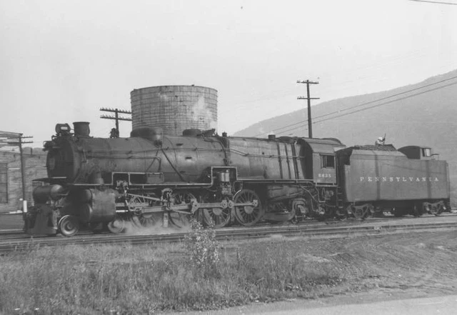 PENNSYLVANIA RAILROAD 6835 steam engine Emporium Pennsylvania Train Old ...