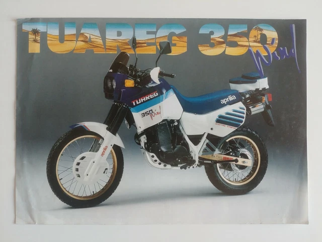 DEPLIANT BROCHURE ORIGINALE Aprilia Tuareg Wind 350 EUR 12,00 - PicClick FR
