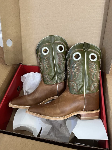 JUSTIN MENS AUSTIN Leather Western Boots Bent Rail 11D NEW in Box! £181 ...