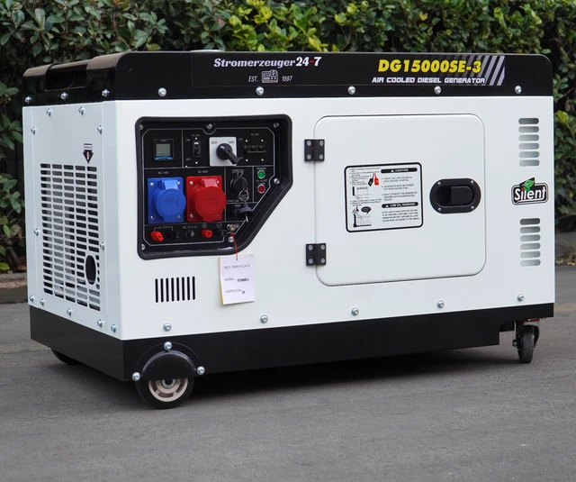NOTSTROMAGGREGAT 15KVA STROMAGGREGAT Generator 230/400V Silent Diesel ...