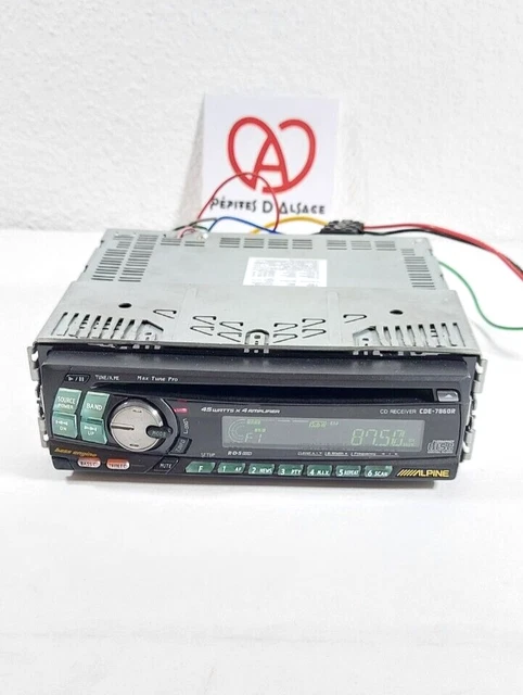 ALPINE CDE-7860R AUTORADIO CD/MP3 Stéréo 45Wx4 RDS Récepteur Radio AM ...