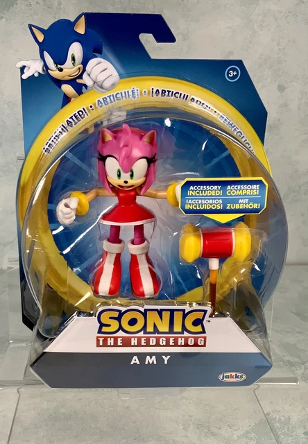 SONIC THE HEDGEHOG Amy With Piko Hammer 4" Action Figure Jakks Pacific ...