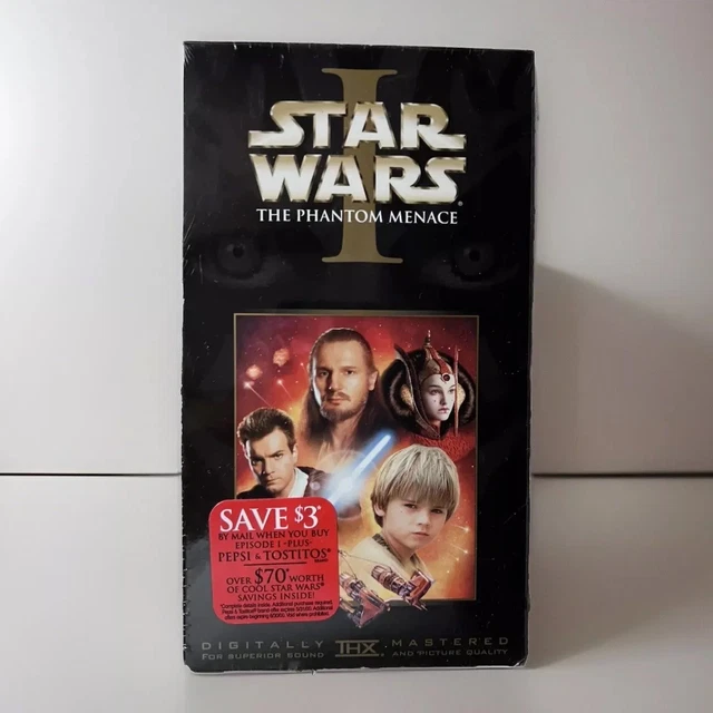 STAR WARS EPISODE 1 (1999) The Phantom Menace NEW SEALED VHS (w/ Pepsi ...
