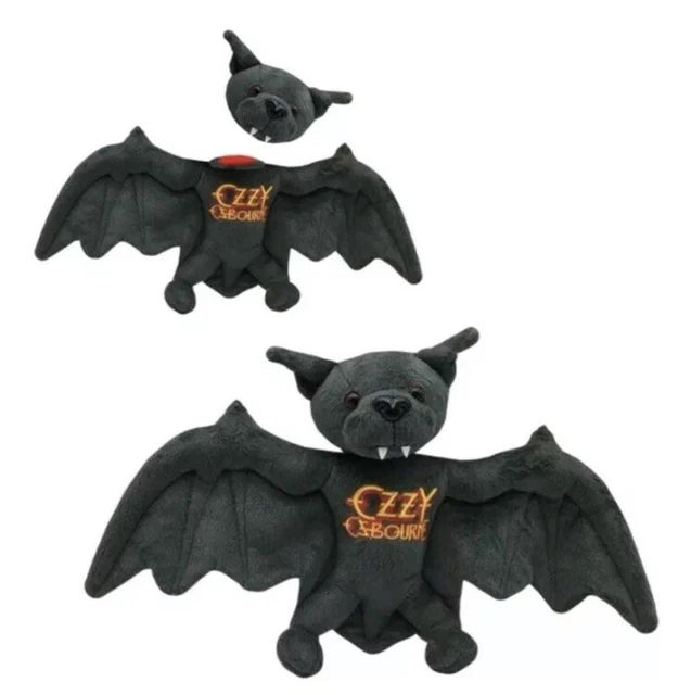 OZZY OSBOURNE PLUSH Bat Toy Removable Head Official Black Sabbath NEW ...