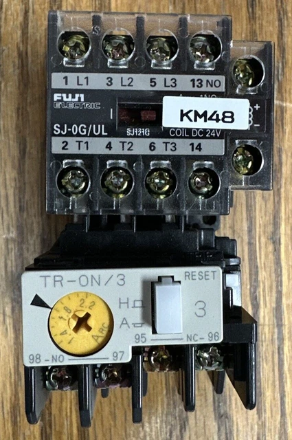 FUJI ELECTRIC SJ-0G/UL Magnetic Contactor 24Vdc W/Tr-0N/3 Relay 5-8A **New** $44.99 - PicClick CA