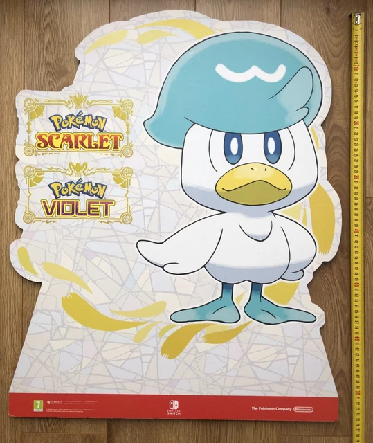 POKEMON SCARLET POKEMON Violet QUAXLY - Standee - No Game £42.00 ...