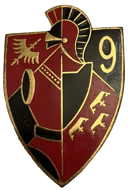 INSIGNE MILITAIRE GENIE : " 9° Regiment Du Genie " Drago Paris G1909 ...