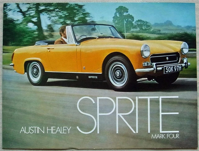 AUSTIN HEALEY SPRITE Mk FOUR Car Sales Brochure Oct 1969-70 #2691 £19. ...