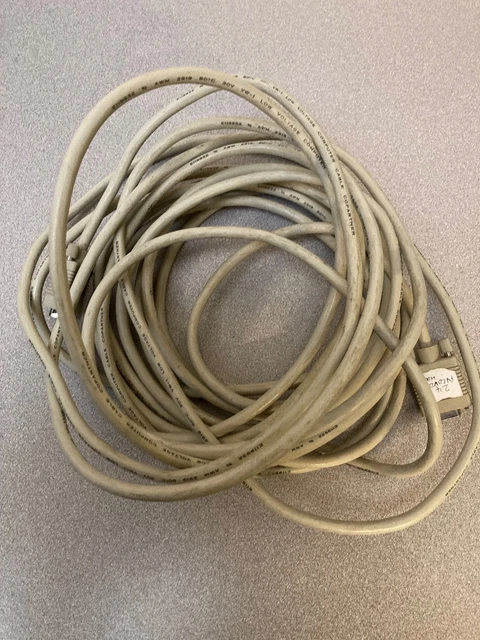 MALE TO FEMALE 15 pin SVGA Computer Monitor cable - USED - Grey - 10 ...
