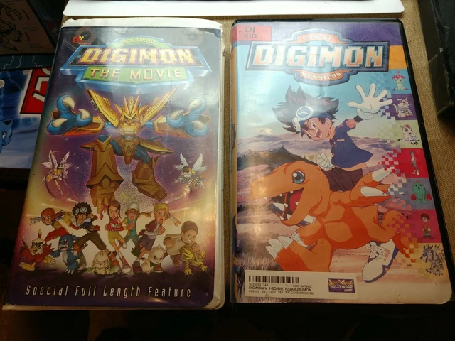 DIGIMON DIGITAL MONSTERS The Movie VHS Tape Clamshell 2000 FOX Kids ...