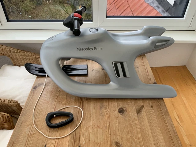 MERCEDES-BENZ LENKSCHLITTEN RODEL Silberpfeil Schnee-Bob - TOP ...