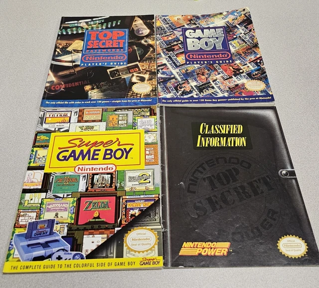 NINTENDO GUIDE VINTAGE Magazine LOT: Super Gameboy, Secrets, Classified ...