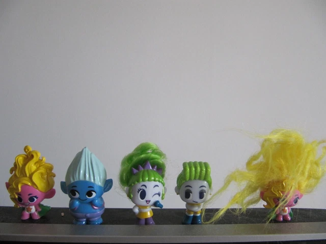 LOT 5 TROLLS 3 BAND TOGETHER MINEEZ POPPY FLOYD CRIMP COLLECTIBLES ...
