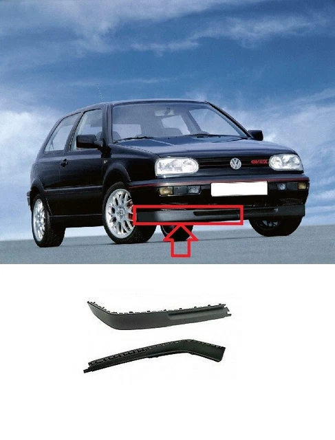 NEW FRONT BUMPER Right Lower Spoiler Lip Vw Golf Mk3 Gti Gt Vr6 1991 ...