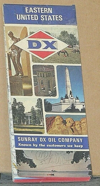 1967 DX ROAD Map of the Eastern United States £1.55 - PicClick UK